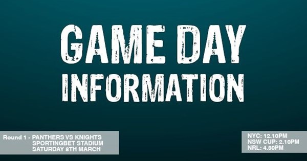 Round 1 Game Day Information - Panthers vs Knights | Official website ...