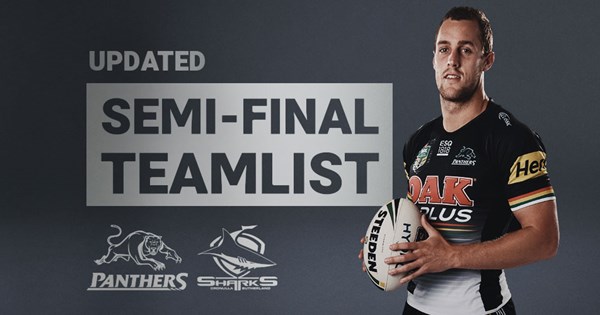 Updated Teamlist: Semi-Final | Official website of the Penrith Panthers